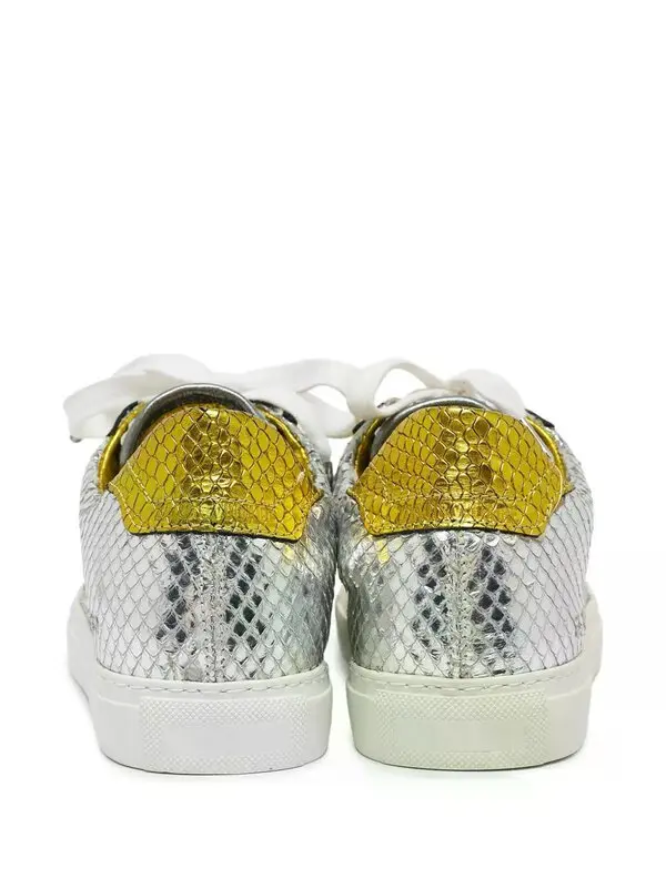 Zadig&Voltaire Snakeskin-effect Leather Sneakers