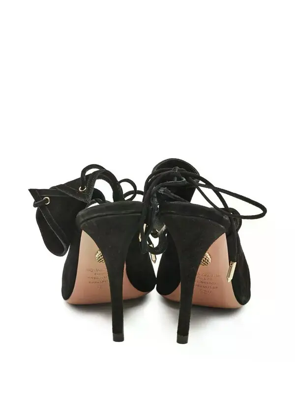 AQUAZZURA Cut-out Suede Sandals