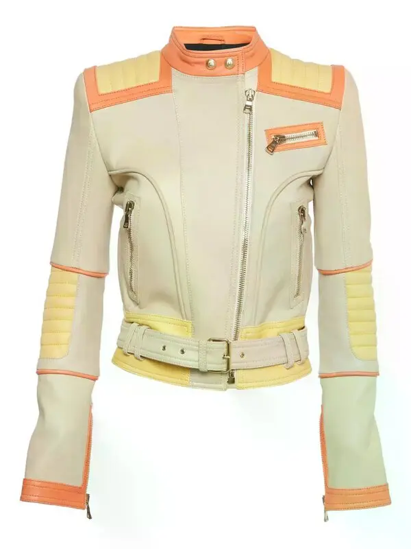 Balmain Leather Biker Jacket