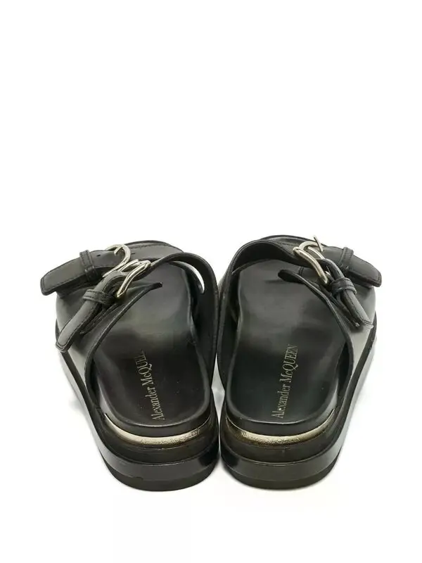 Alexander McQueen Leather Sandals - Black