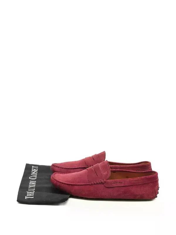 TOD'S Leather Loafers - Red