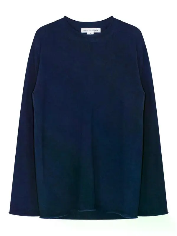 Comme Des Garçons Rolled-hem Wool Sweater