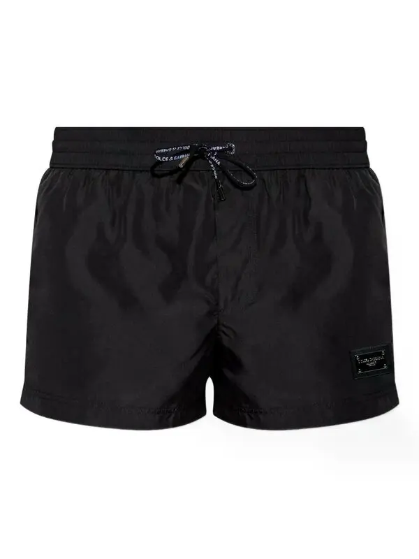 Dolce & Gabbana Logo Swim Shorts - Black