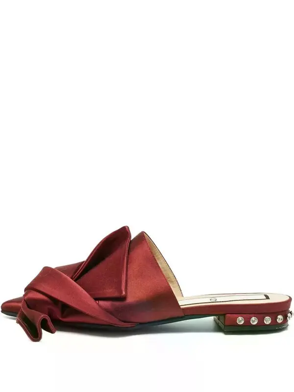N°21 Knot Satin Mules