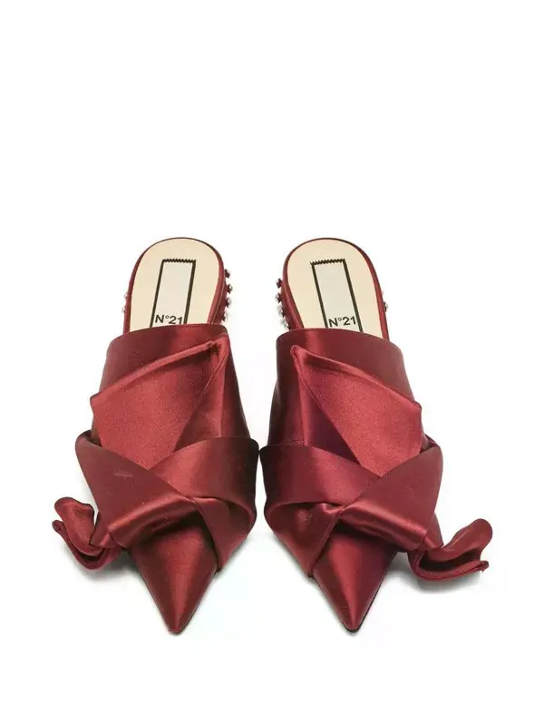 N°21 Knot Satin Mules