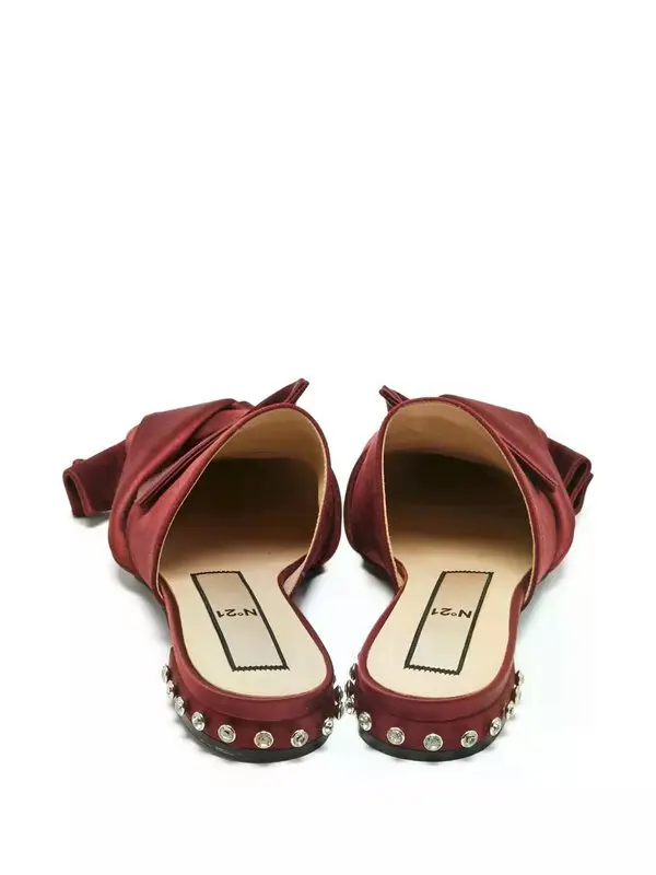 N°21 Knot Satin Mules