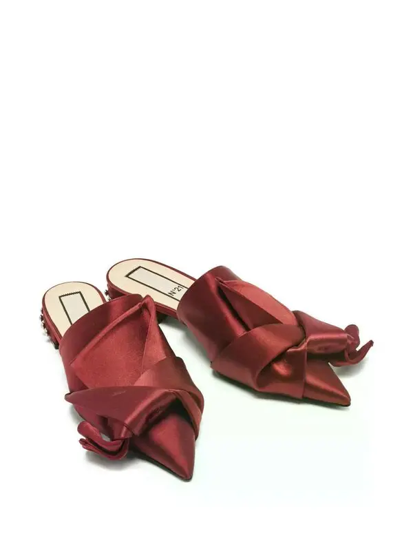N°21 Knot Satin Mules