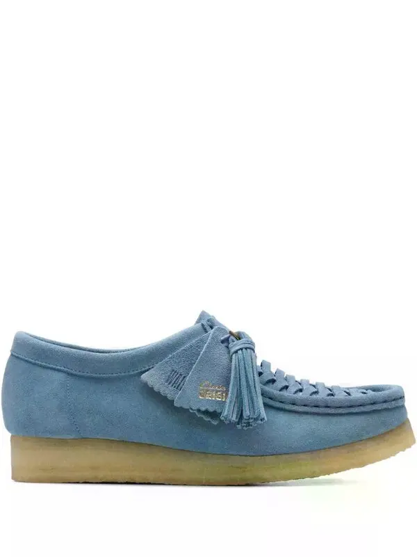 Clarks Wallabee Weave Derby Shoes - Blue
