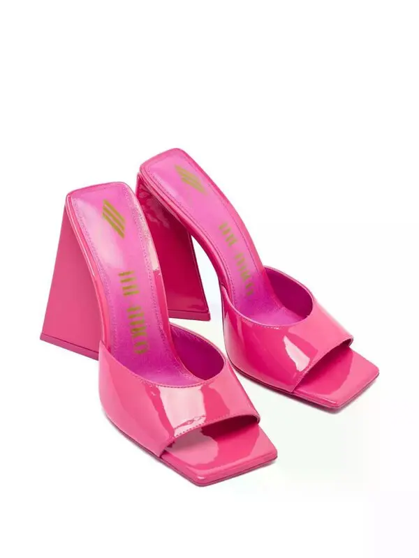 Attico 110mm Devon Patent-leather Sandals - Pink