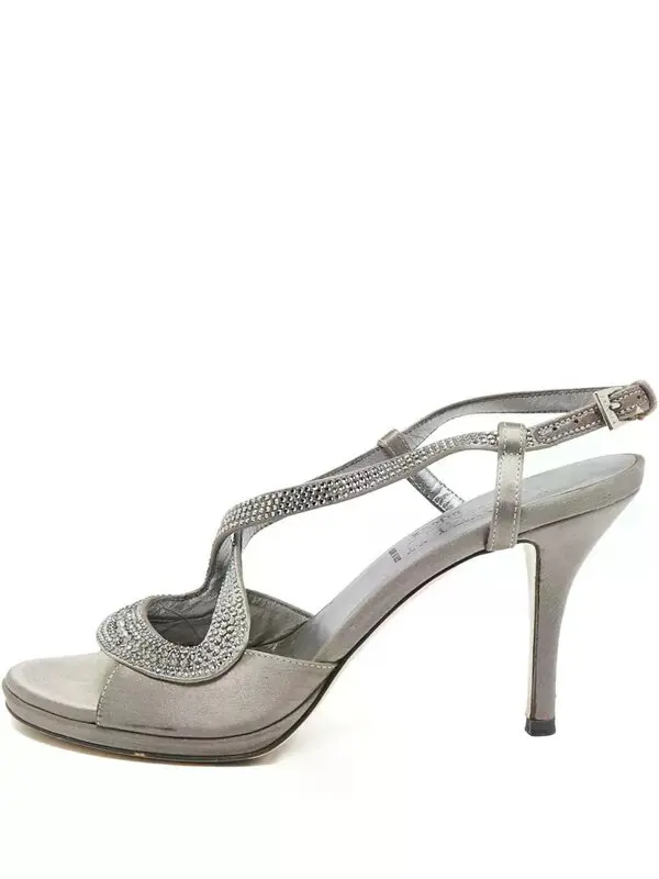 LORIBLU Leather Strappy High Heel Sandals