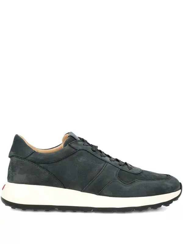 TOD'S Suede Sneakers With Logo Detail - Blue