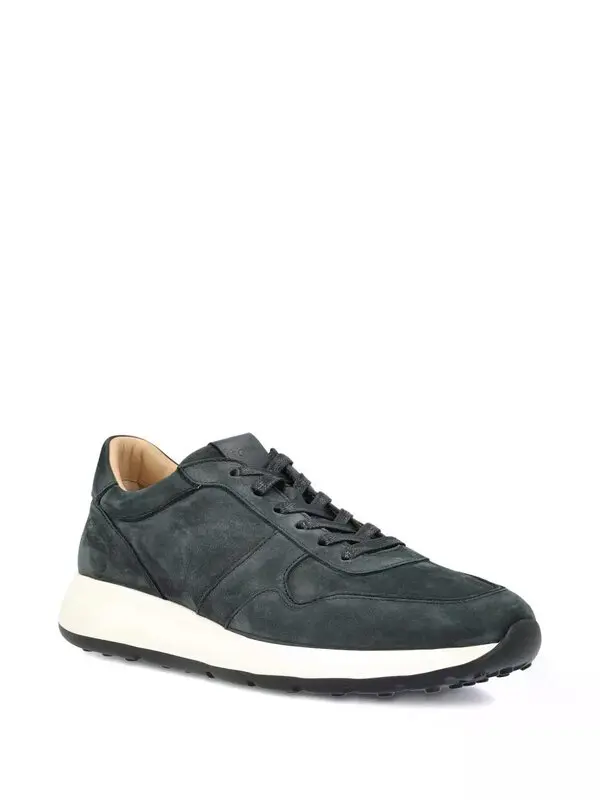 TOD'S Suede Sneakers With Logo Detail - Blue