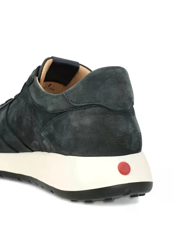 TOD'S Suede Sneakers With Logo Detail - Blue