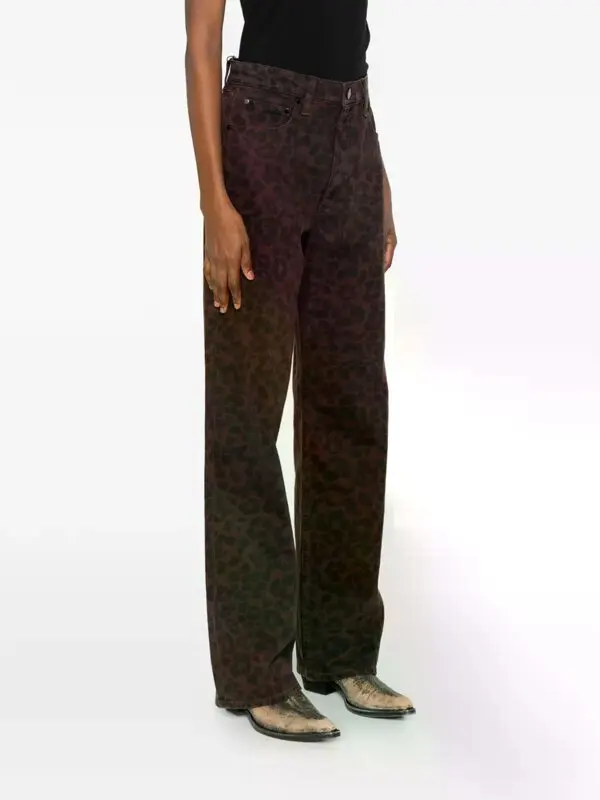 Rag & Bone Shea Leopard-print Jeans