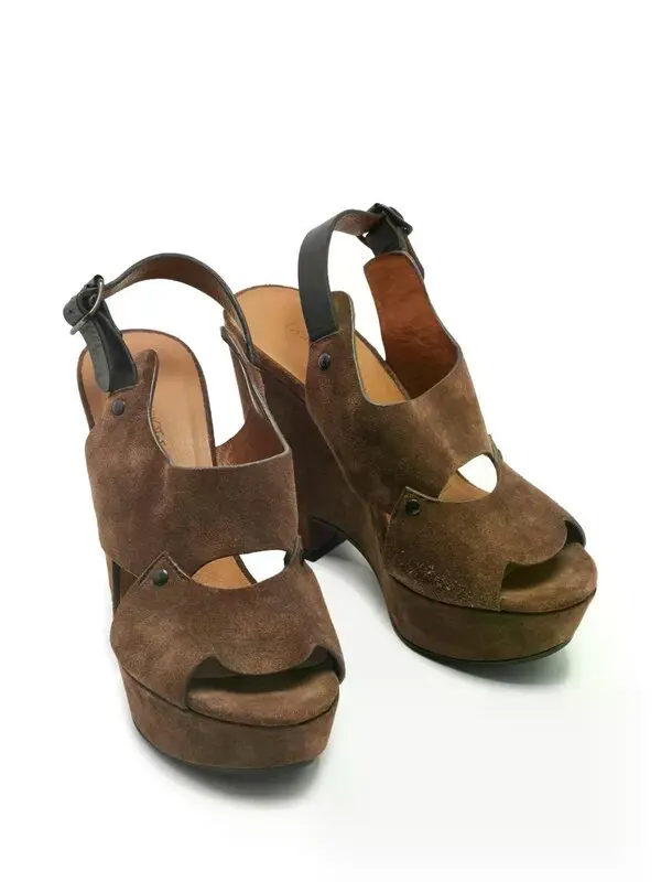 See By Chloé Suede Platform Wedge Sandals