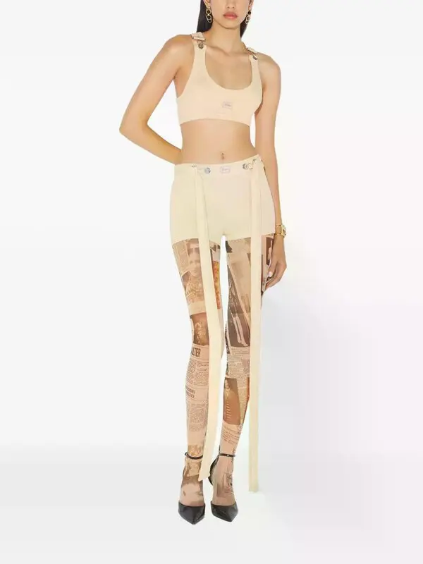 JEAN PAUL GAULTIER Ribbed Buckled Top