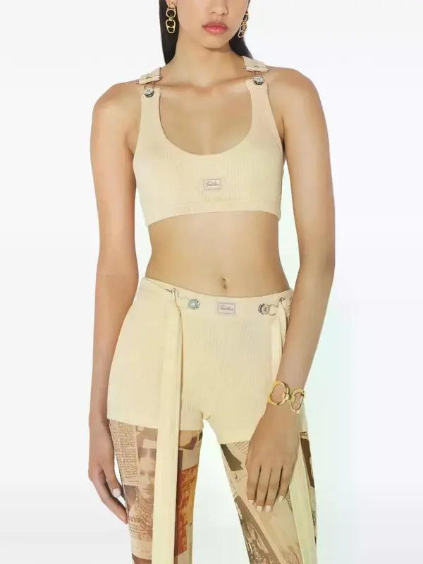 JEAN PAUL GAULTIER Ribbed Buckled Top