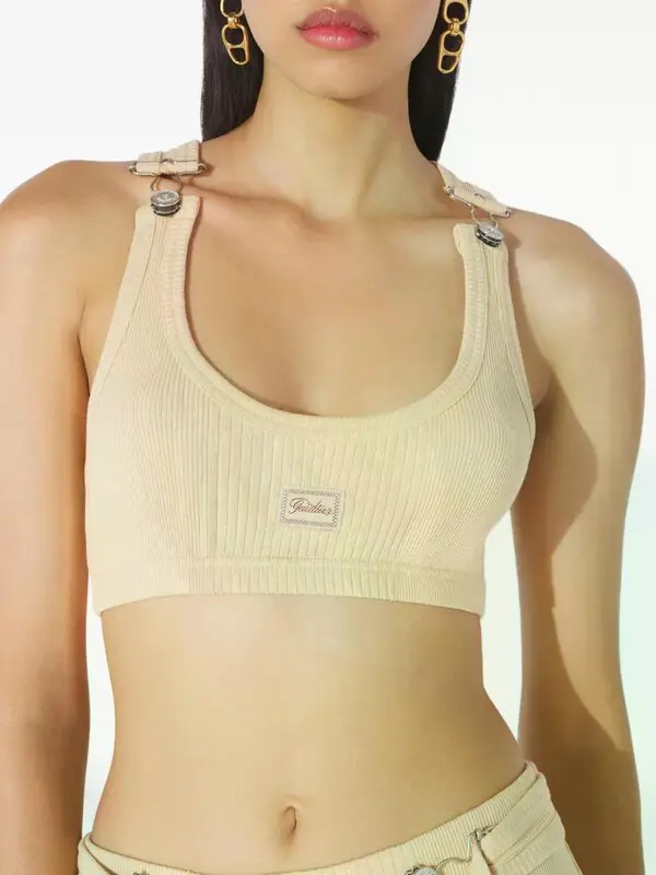 JEAN PAUL GAULTIER Ribbed Buckled Top