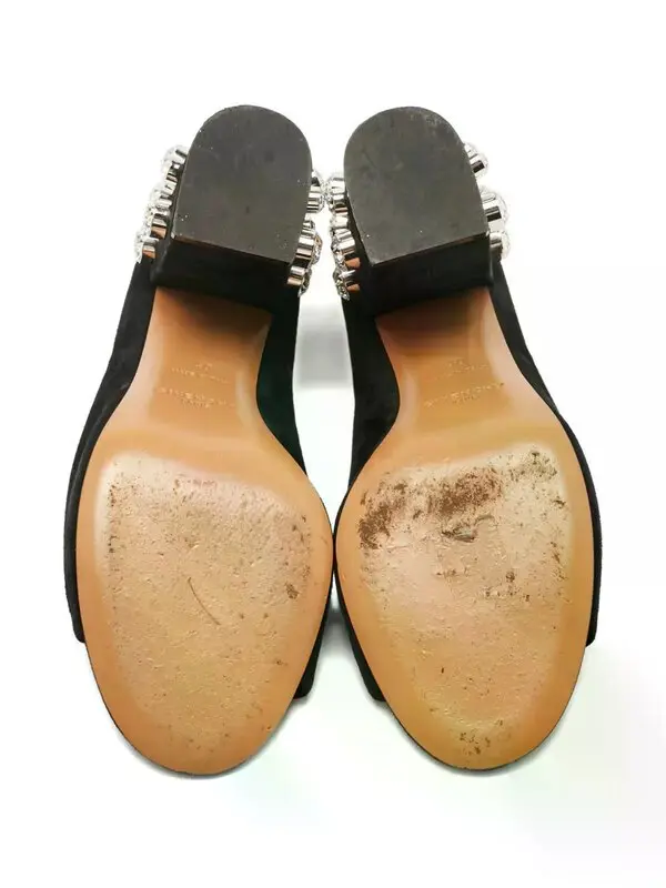 Givenchy Suede Crystal Embellished Sandals