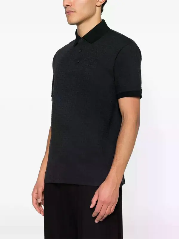 Emporio Armani Textured Polo Shirt