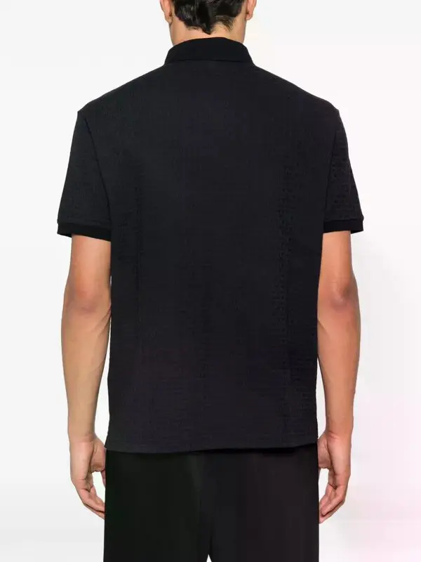 Emporio Armani Textured Polo Shirt