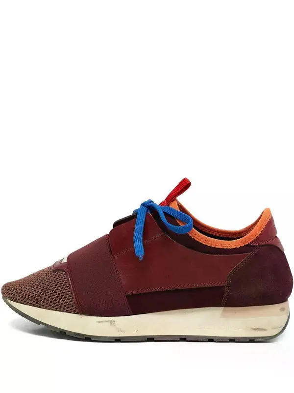 Balenciaga Leather Sneakers - Red