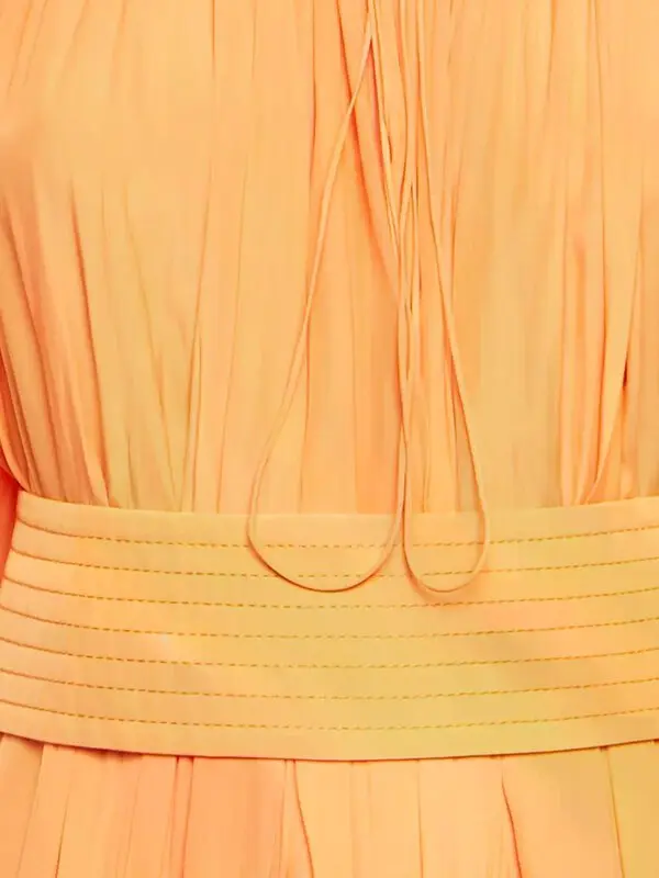 LANVIN Ruffled Cape-sleeve Mini Dress