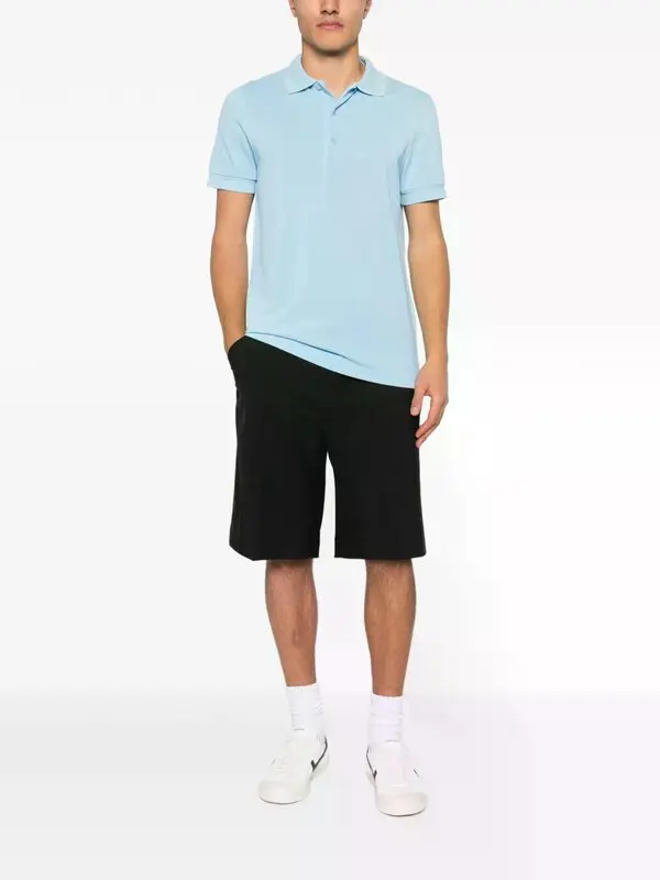 TOM FORD Buttoned Polo Shirt - Blue