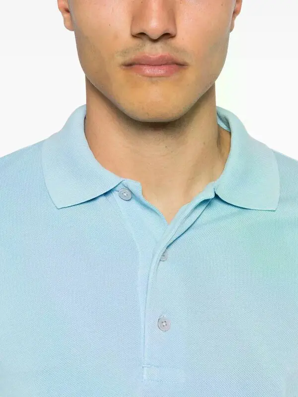 TOM FORD Buttoned Polo Shirt - Blue