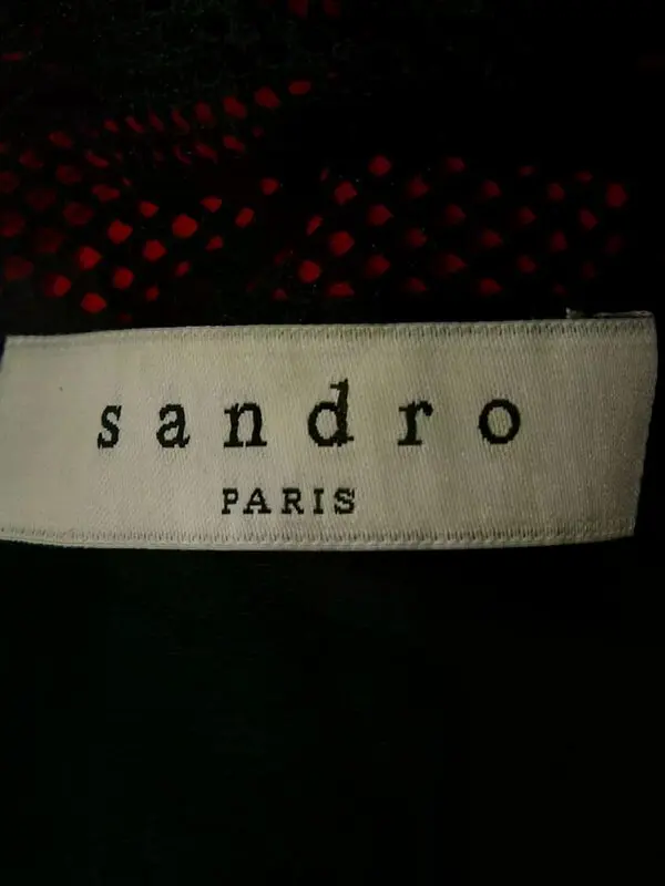 Sandro Mesh-detailed Mini Dress