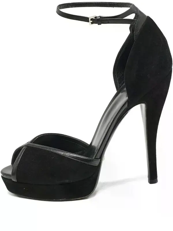 Gucci Suede Leather Platform Sandals