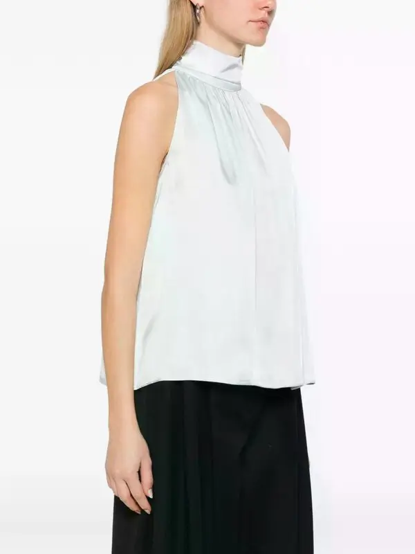 ANINE BING Collared Sleeveless Top