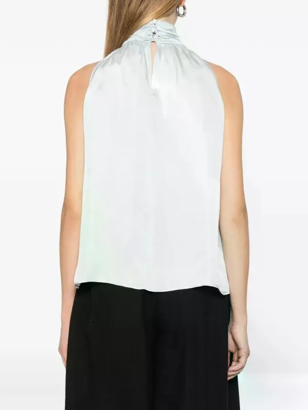 ANINE BING Collared Sleeveless Top