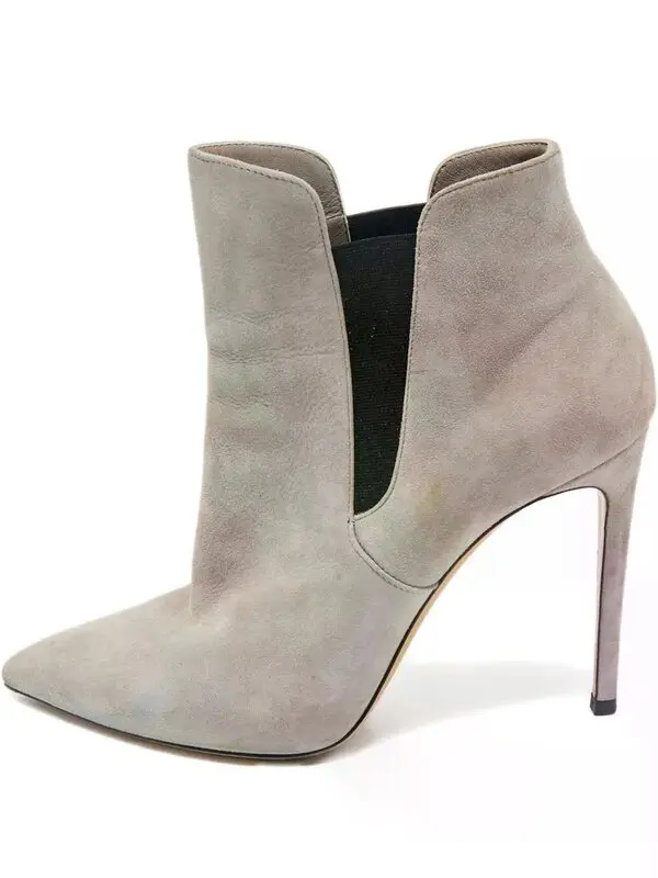 Casadei 120mm Pointed-toe Suede Boots