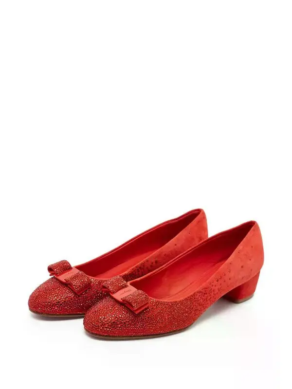 FERRAGAMO Rhinestone-embellished Pumps