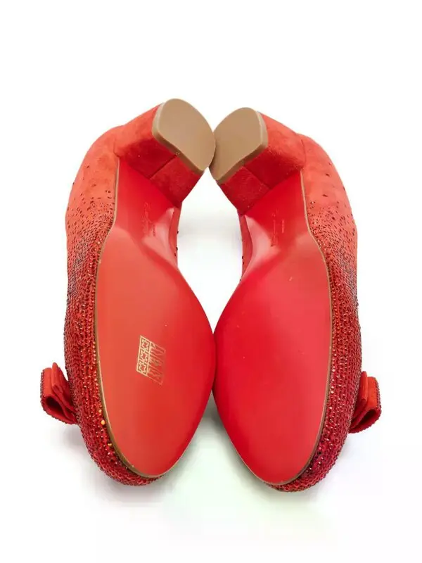 FERRAGAMO Rhinestone-embellished Pumps