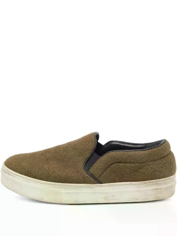 Celine Wool Slip-on Sneakers - Green