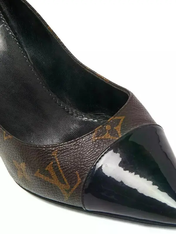 LOUIS VUITTON 100mm Monogram Canvas Pumps