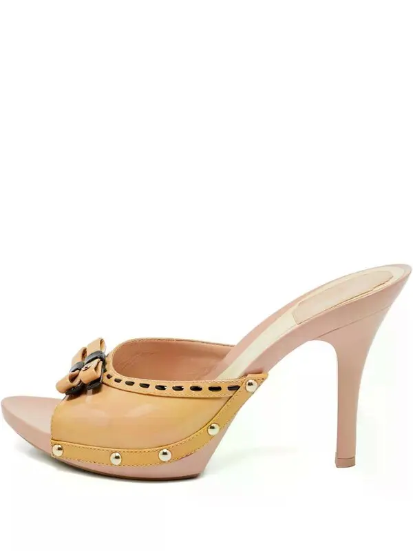 Dior Idyll Studded Slide Sandals - Neutrals