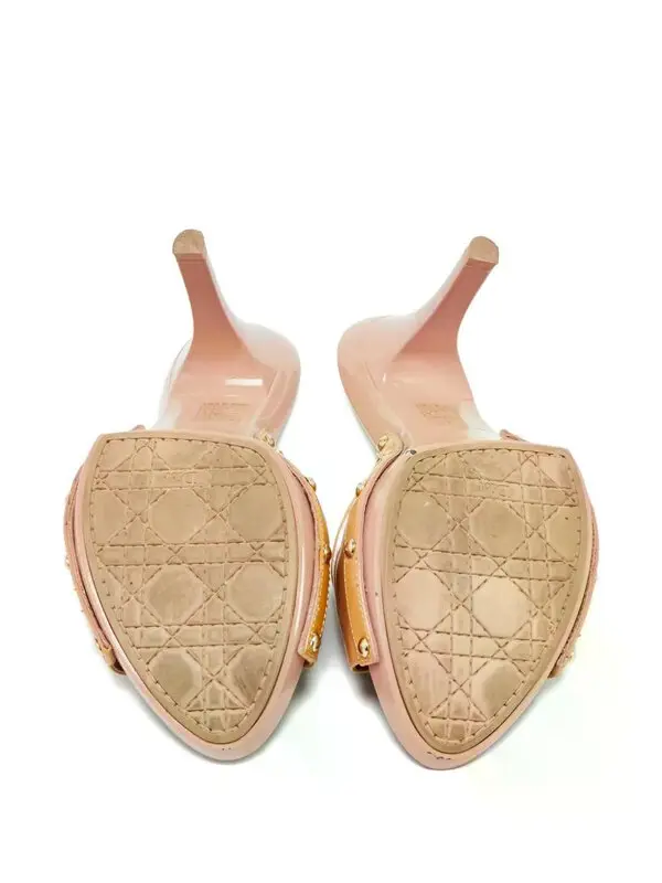 Dior Idyll Studded Slide Sandals - Neutrals