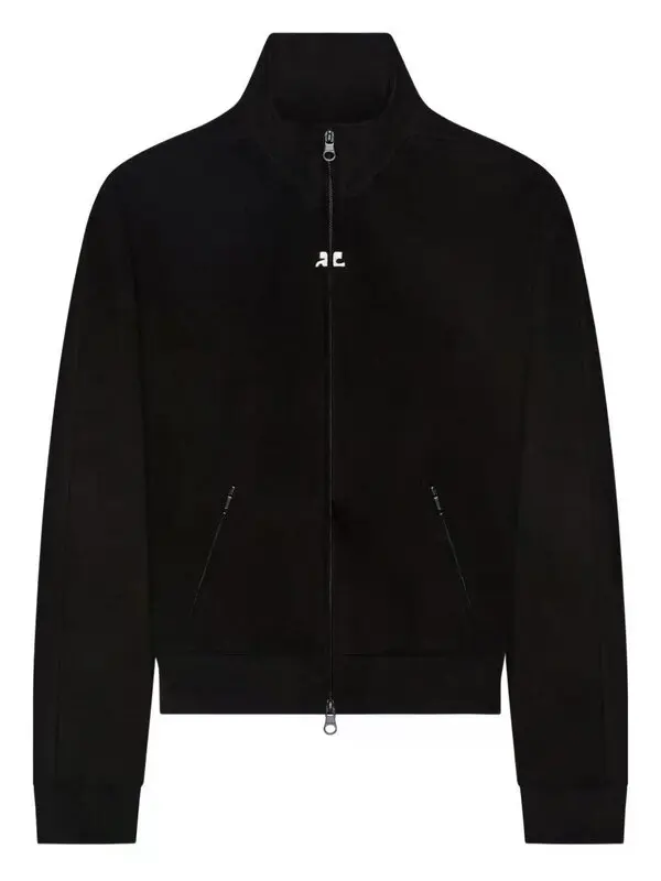COURREGES Zip-up Jacket - Black