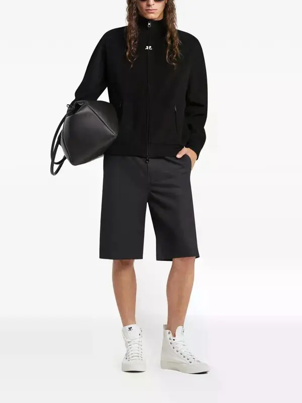 COURREGES Zip-up Jacket - Black