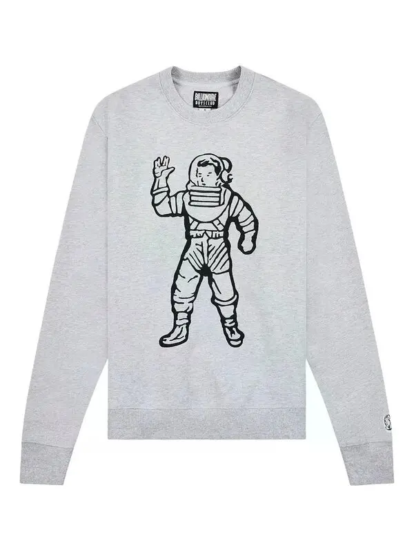 BILLIONAIRE BOYS CLUB Astronaut Graphic Crewneck Sweatshirt - Grey