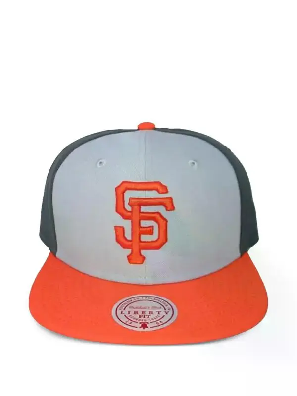 Mitchell & Ness Giants Triple Play Liberty Baseball Cap - Grey