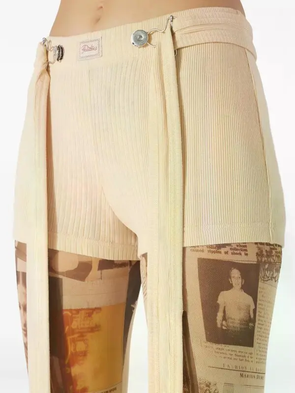 JEAN PAUL GAULTIER Ribbed Patch-detail Shorts