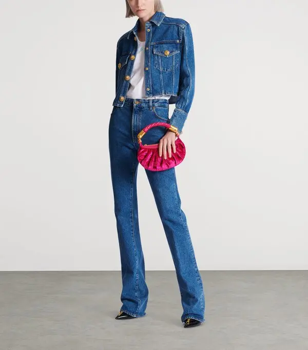 Balmain Mini Ebene Top-handle Bag - Pink