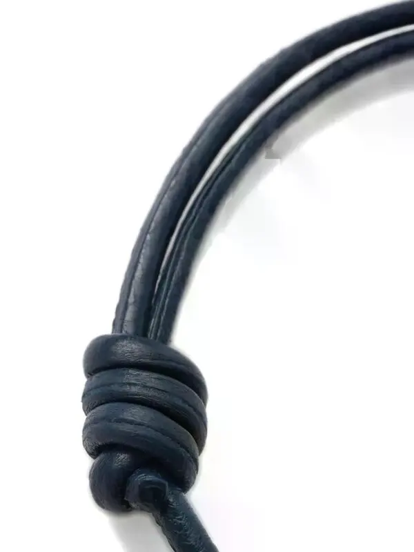 Prada Logo Lettering Leather Bracelet