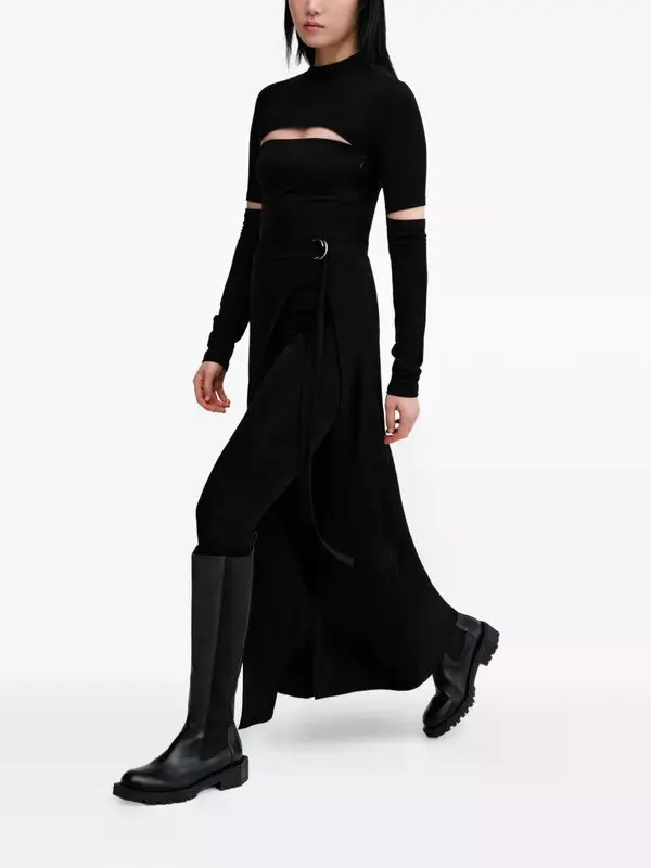 MARCELLA Indra Mock-neck Cut-out Top