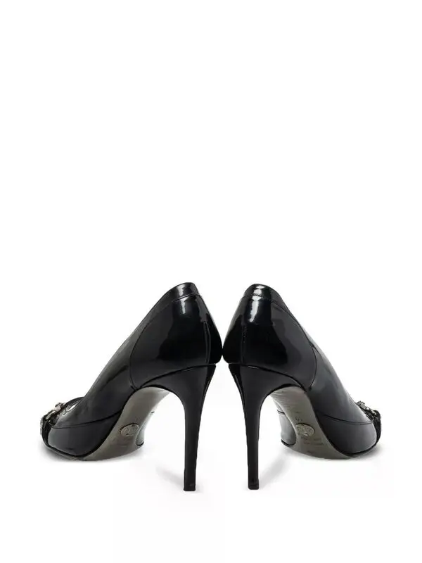 Dolce & Gabbana Patent Leather Peep Toe Pumps