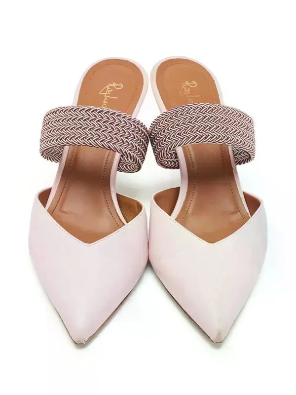 MALONE SOULIERS X Roy Luwolt Strap-braided Leather Mules